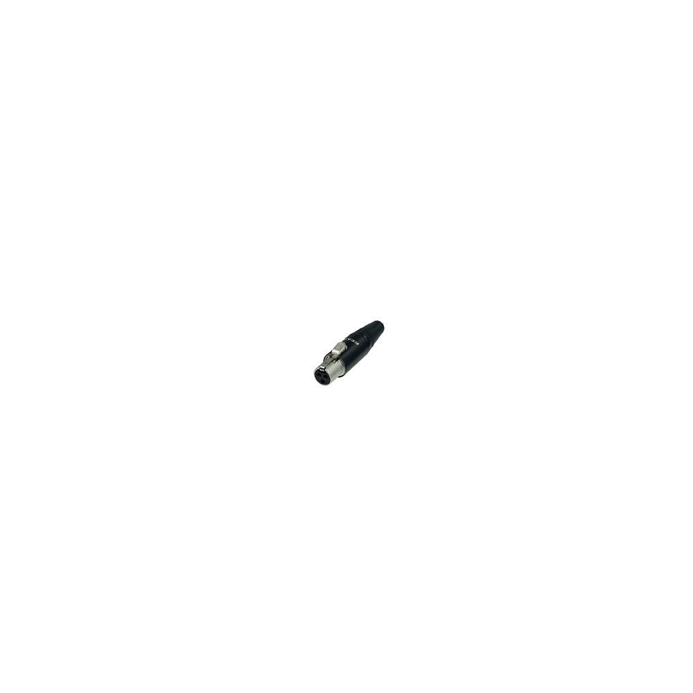 REAN RT3FC-B Mini-XLR Stecker , female 3-polig, schwarz | 00053669