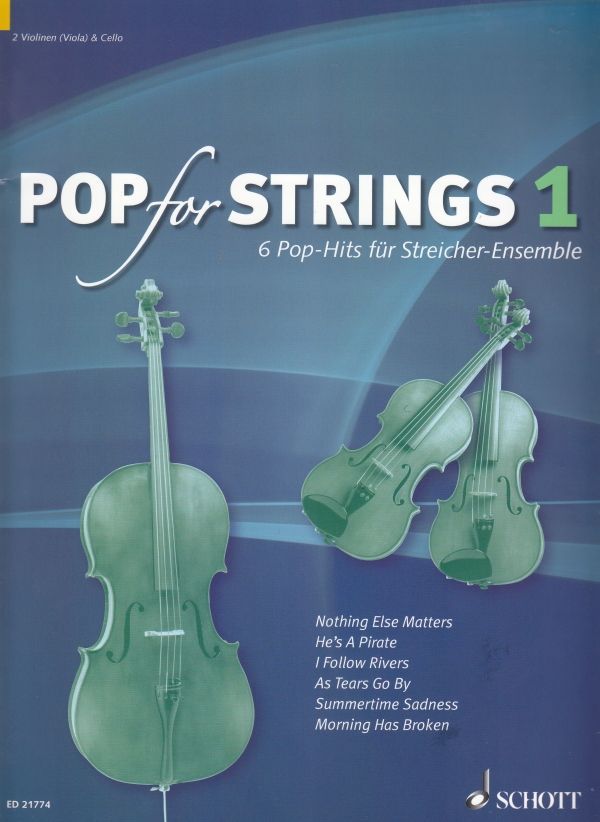 Noten Pop for strings 1 / 6 Pop Hits für Streichinstrumente ED21774 / 2 Violinen | 00065215