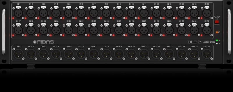 Midas DL 32 Digitale Stagebox 32 XLR Midas Microphone Preamps | 00039825