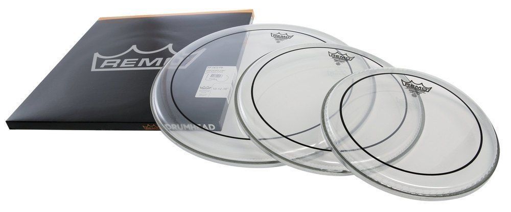 Remo PP-1472-PS Pinstripe Clear 10" 12" 16" Set | 00054537