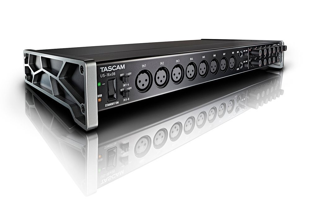 Tascam US-16x08 USB-Audio-/MIDI-Interface mit 8 Mikrofon- + 8 Line ...